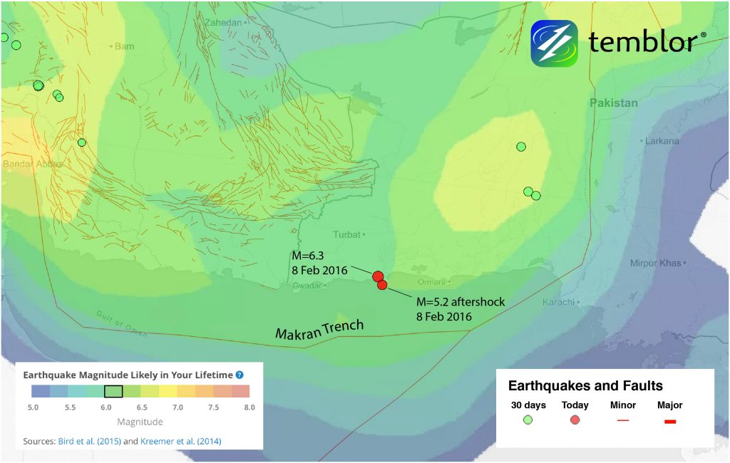 pakistan-earthquake-map-makran-trench - Temblor.net