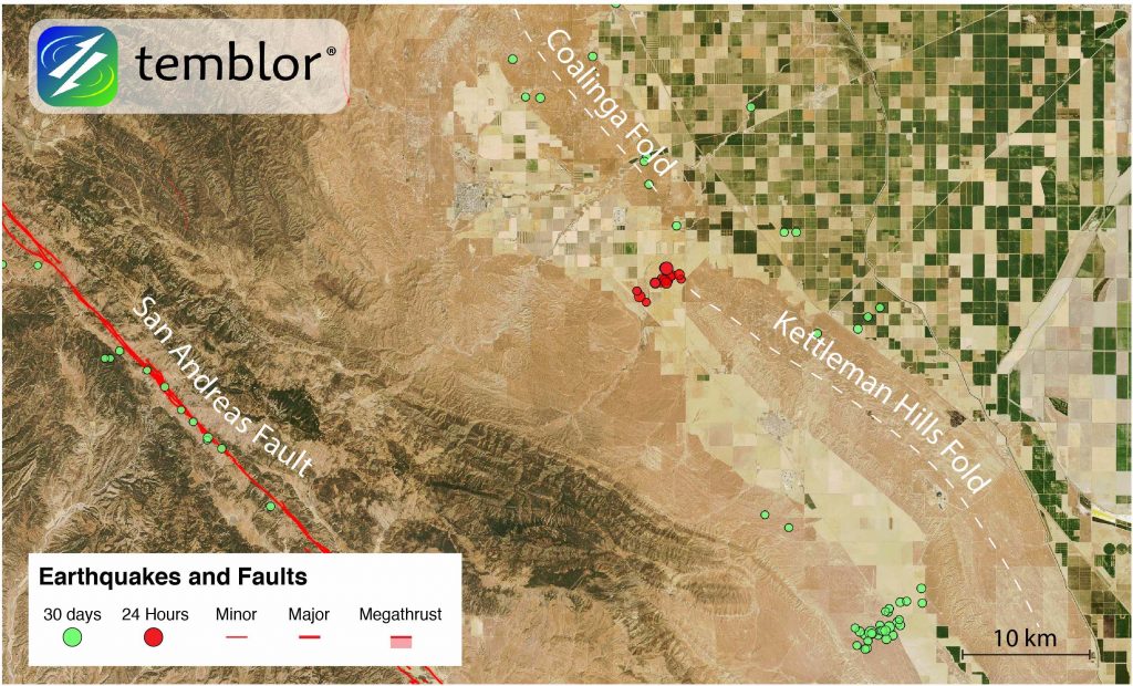 san-andreas-fault-map-coalinga-fold - Temblor.net