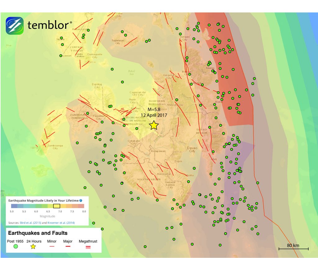 philippines-earthquake-map-earthquake-forecast - Temblor.net