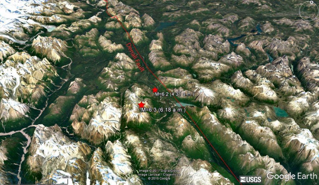 denali-fault-earthquake-map - Temblor.net