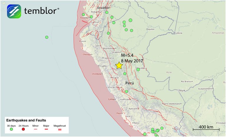 Peru-earthquake-map - Temblor.net