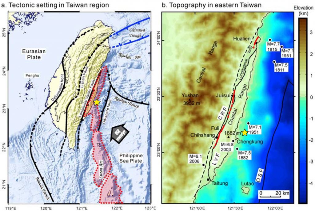 M=5.3 earthquake along Taiwan’s Longitudinal Valley Fault - Temblor.net
