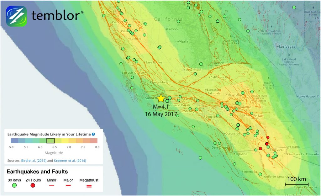 southern-california-earthquake-map-earthquake-forecast - Temblor.net
