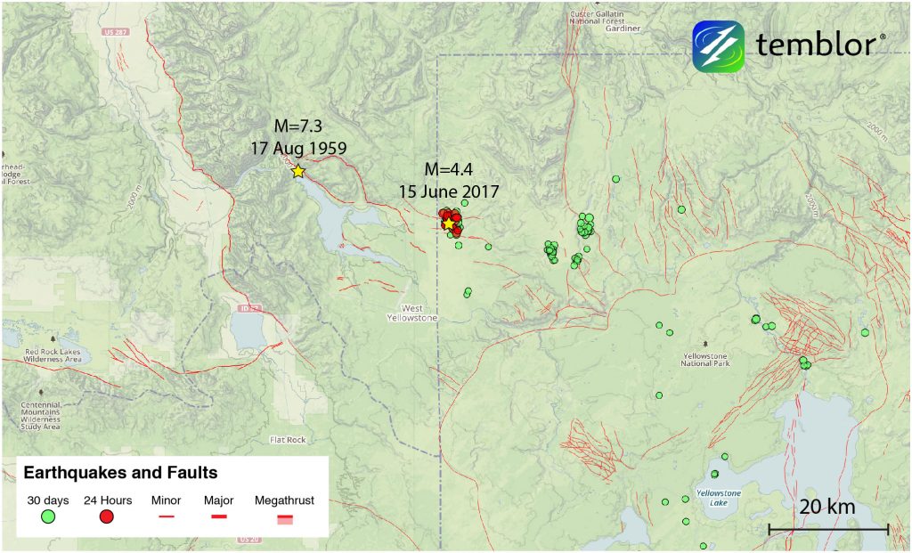 M=4.4 earthquake highlights in progress seismic swarm in Yellowstone ...