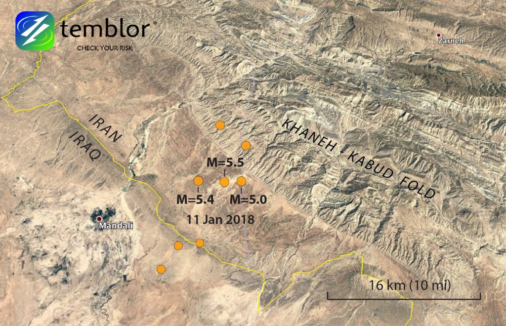 Series of earthquakes strikes Iran-Iraq border - Temblor.net
