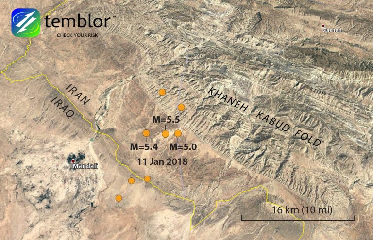 Series of earthquakes strikes Iran-Iraq border - Temblor.net