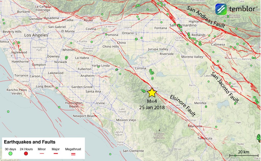 M=4 Southern California earthquake highlights Elsinore Fault’s ...