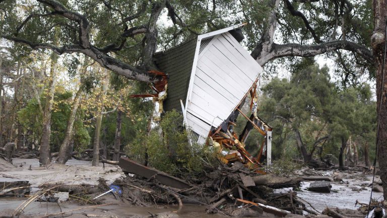 Southern California mudflows triggered by fire and rain, with more ...