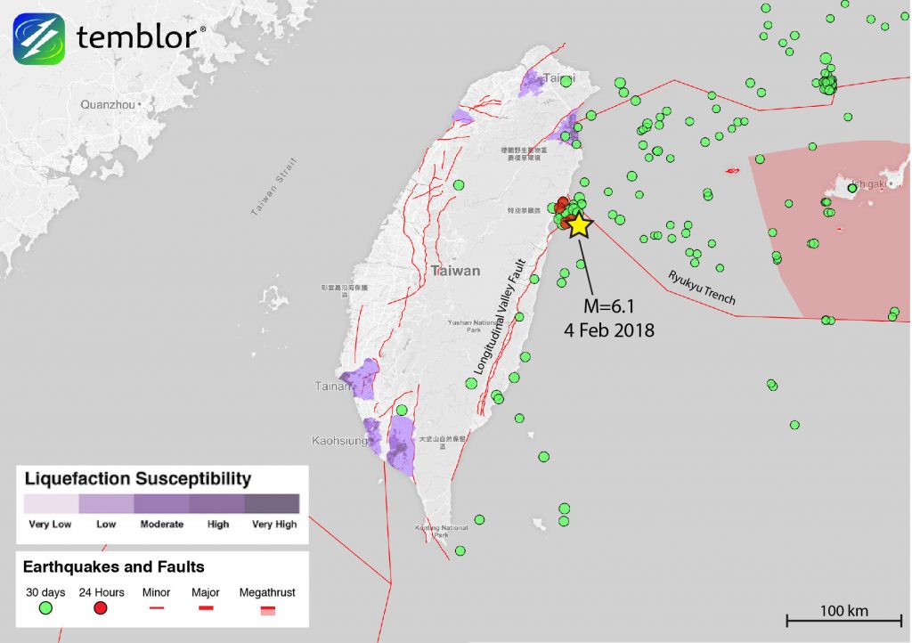 M=6.1 earthquake strikes offshore Taiwan - Temblor.net