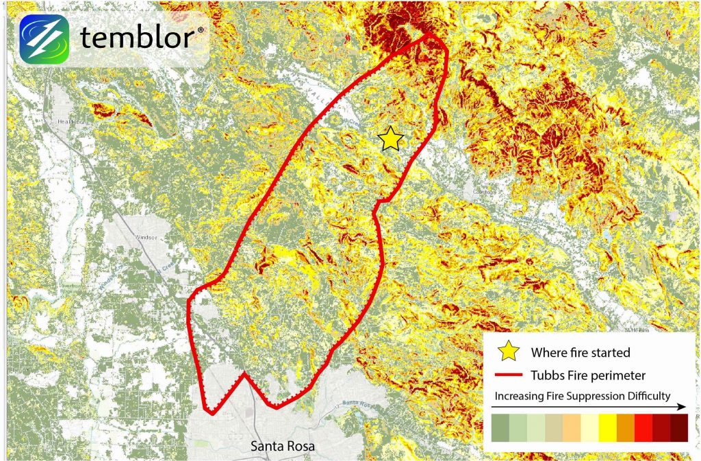 2017 Santa Rosa Fire: How good were state fire maps in forecasting its ...