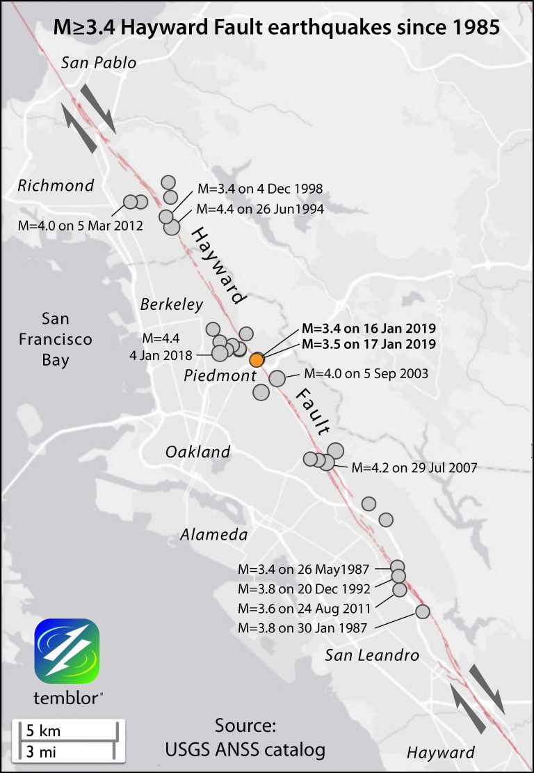 Seismic swarm hits Hayward Fault: What does it portend? - Temblor.net