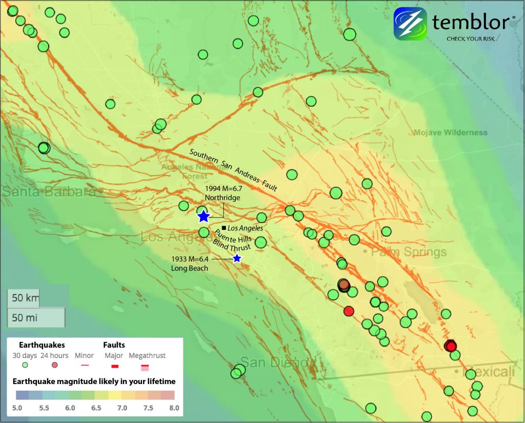 So Cal quake fault map - Temblor.net