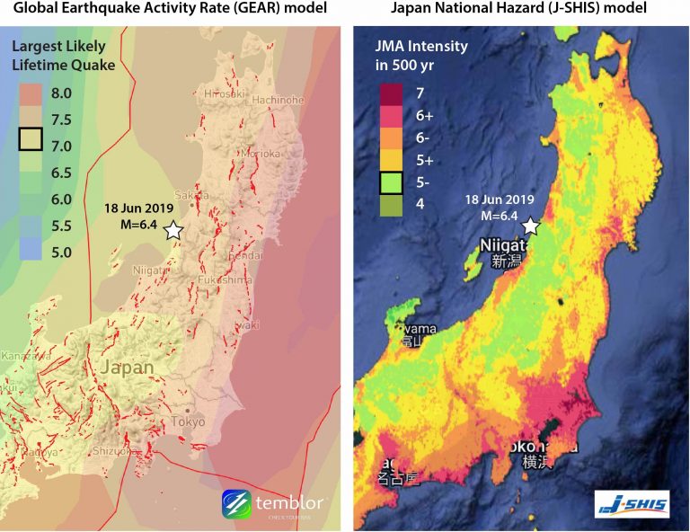 When compared to Japan’s national earthquake model, the GEAR model ...