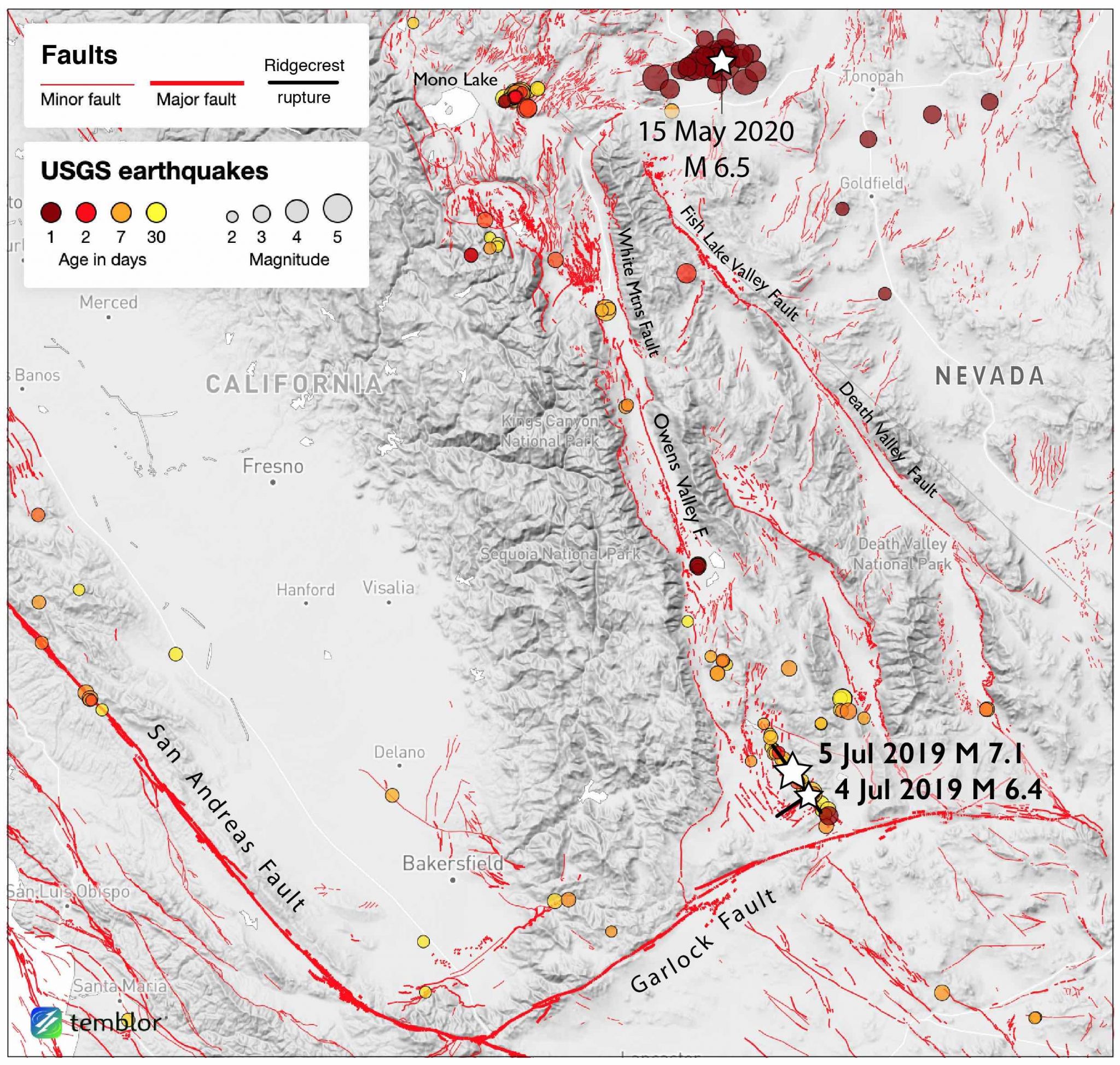 Magnitude 6 5 Earthquake Rattles Nevada And California