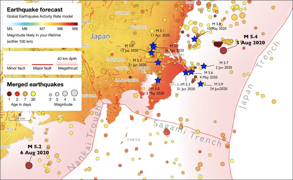 Honshu quake swarm continues - Temblor.net