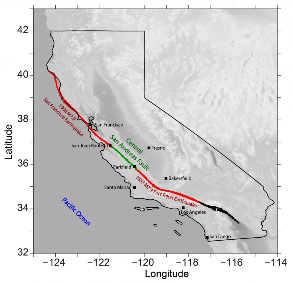 Fault geometry plays a role in San Andreas ruptures - Temblor.net