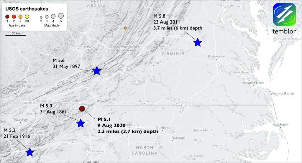 M 5.1 rattles eastern U.S. - Temblor.net