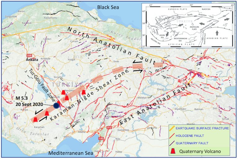 Moderate quake indicates large shear zone present in Central Turkey ...