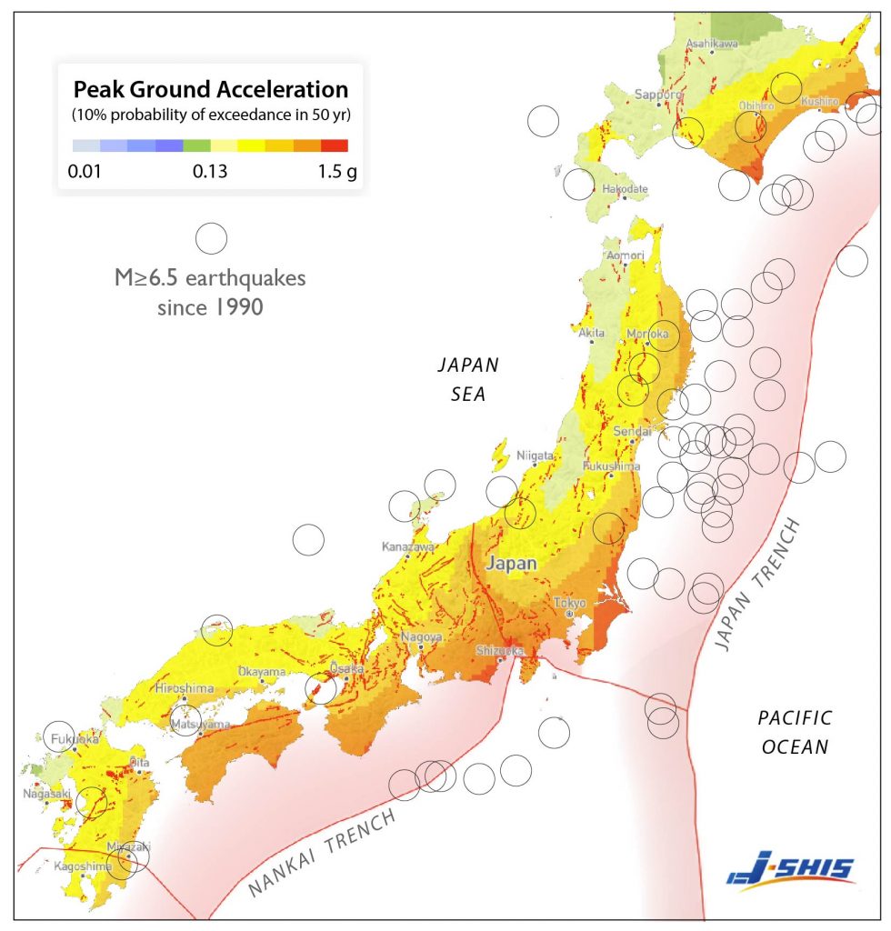 HERP-JPN-with-quakes-since-1990 - Temblor.net