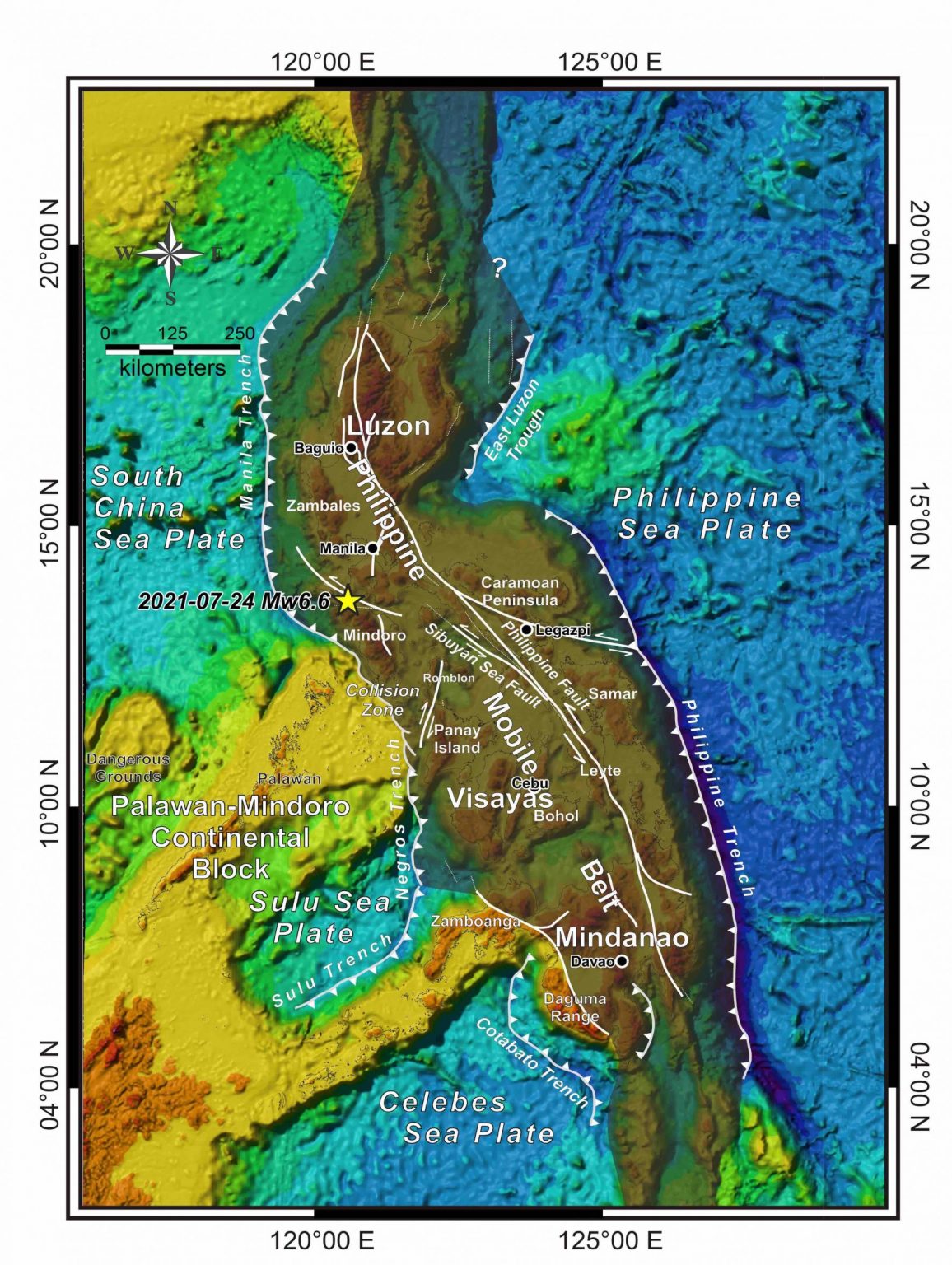 Figure 1 - Tectonic map of the Philippines showing the Philippine ...