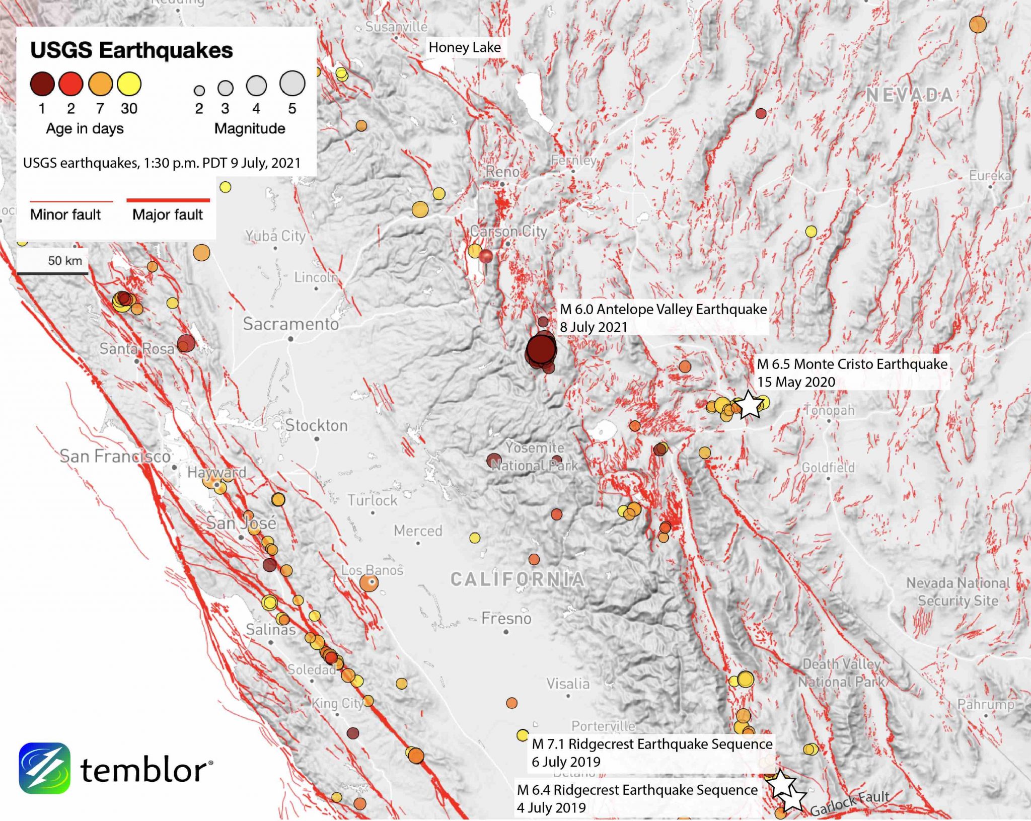Tectonic mystery swirls as earthquake rocks California-Nevada border ...