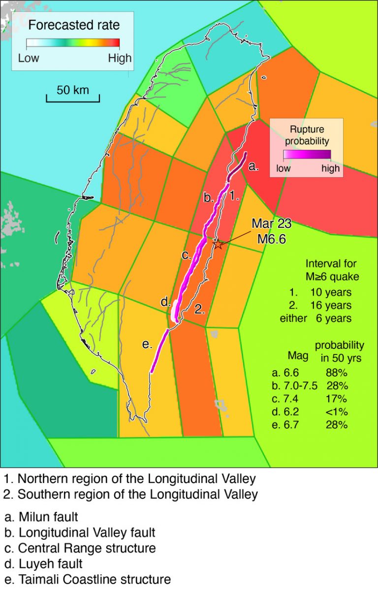 Magnitude-6.6 earthquake warns east-central Taiwan of shaking potential ...