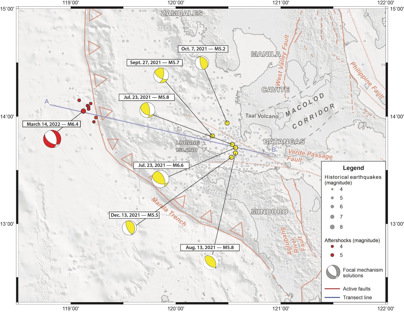 Shallow earthquake strikes west of Manila, Philippines - Temblor.net