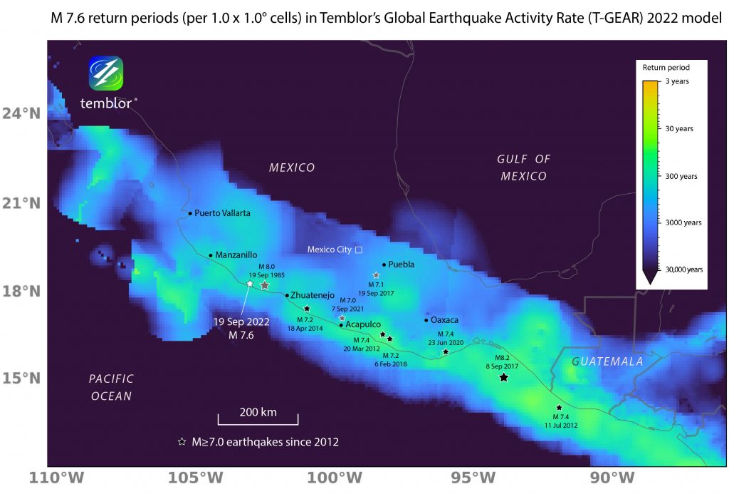 Mexico earthquake partially reloads fault that ruptured in devastating ...