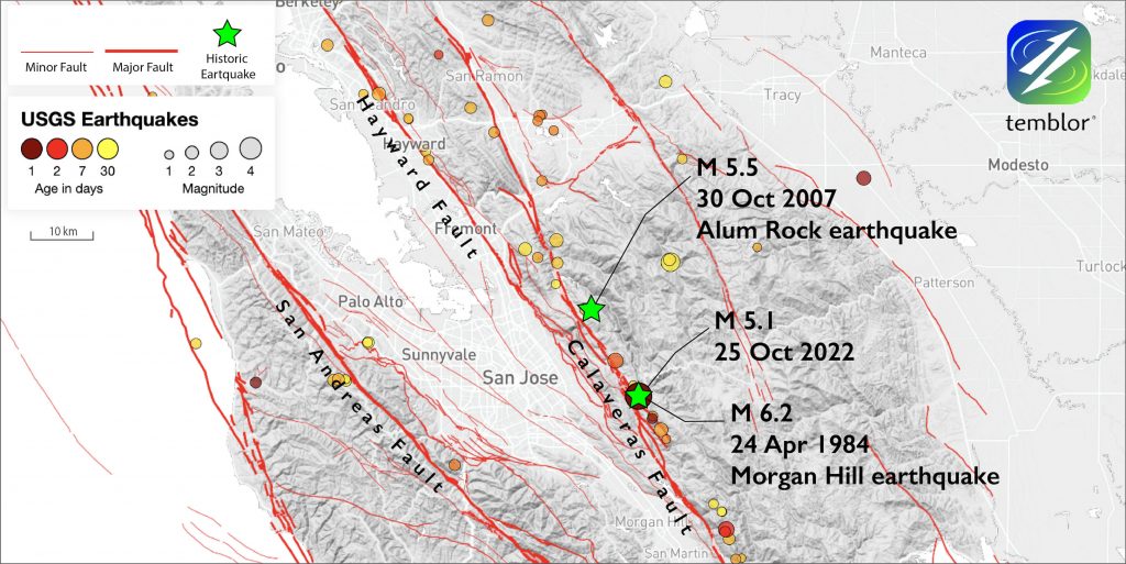 Magnitude-5.1 earthquake strikes near San Jose, California - Temblor.net