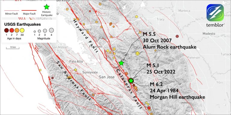 Magnitude-5.1 earthquake strikes near San Jose, California - Temblor.net
