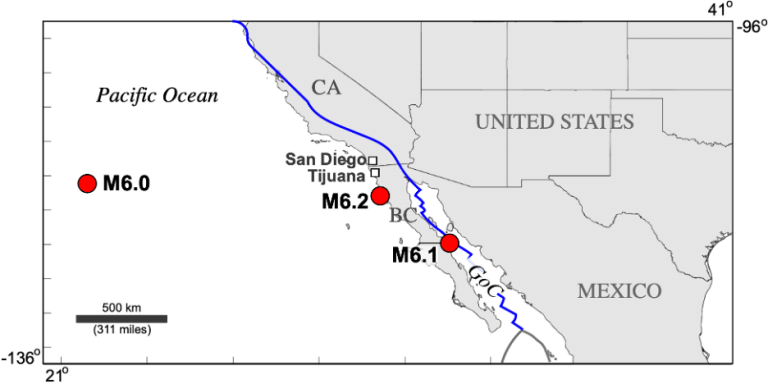 Three earthquakes strike near the western US-Mexico border - Temblor.net